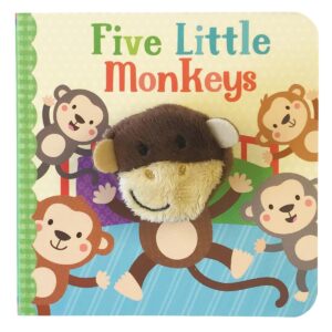 five little monkeys (finger puppet board book)