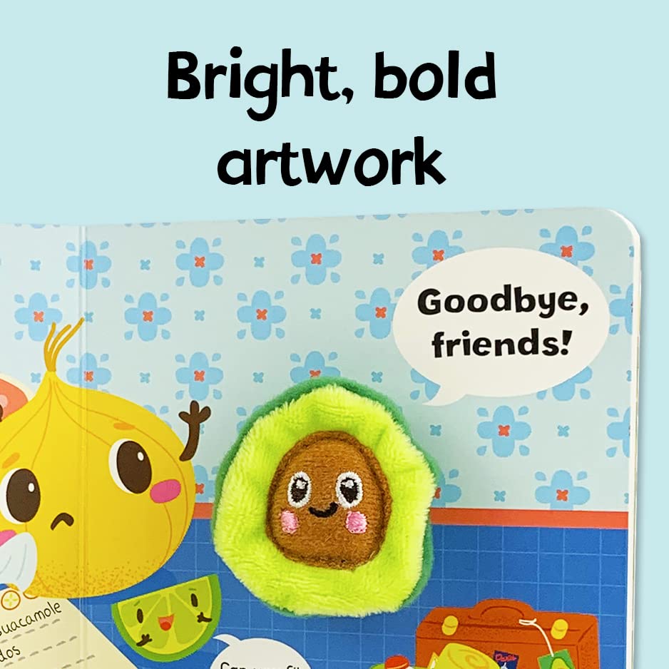 Little Avocado's Big Adventure Finger Puppet Board Book, Ages 1-4