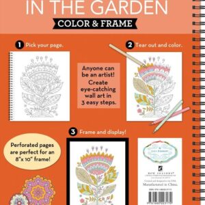 Color & Frame - In the Garden (Adult Coloring Book)