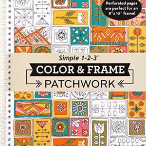 Color & Frame - Patchwork (Adult Coloring Book)