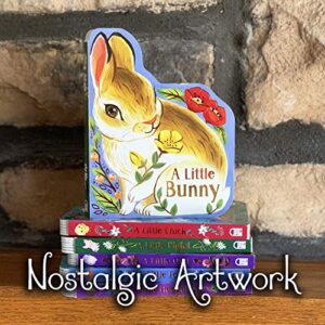 A Little Bunny - Children's Animal Shaped Board Book,