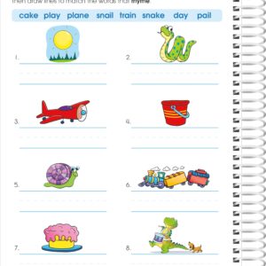 School Zone - Big Spelling 1-3 Workbook - 320 Spiral Pages, Ages 6 to 9, 1st Grade, 2nd Grade, 3rd Grade, Letter Sounds, Consonants, Puzzles, and More (Big Spiral Bound Workbooks)