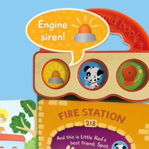 Brave Little Red Engine: 3-Button Fire Truck Sound Board Book for Babies and Toddlers (My Little Sound Book)