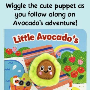 Little Avocado's Big Adventure Finger Puppet Board Book, Ages 1-4