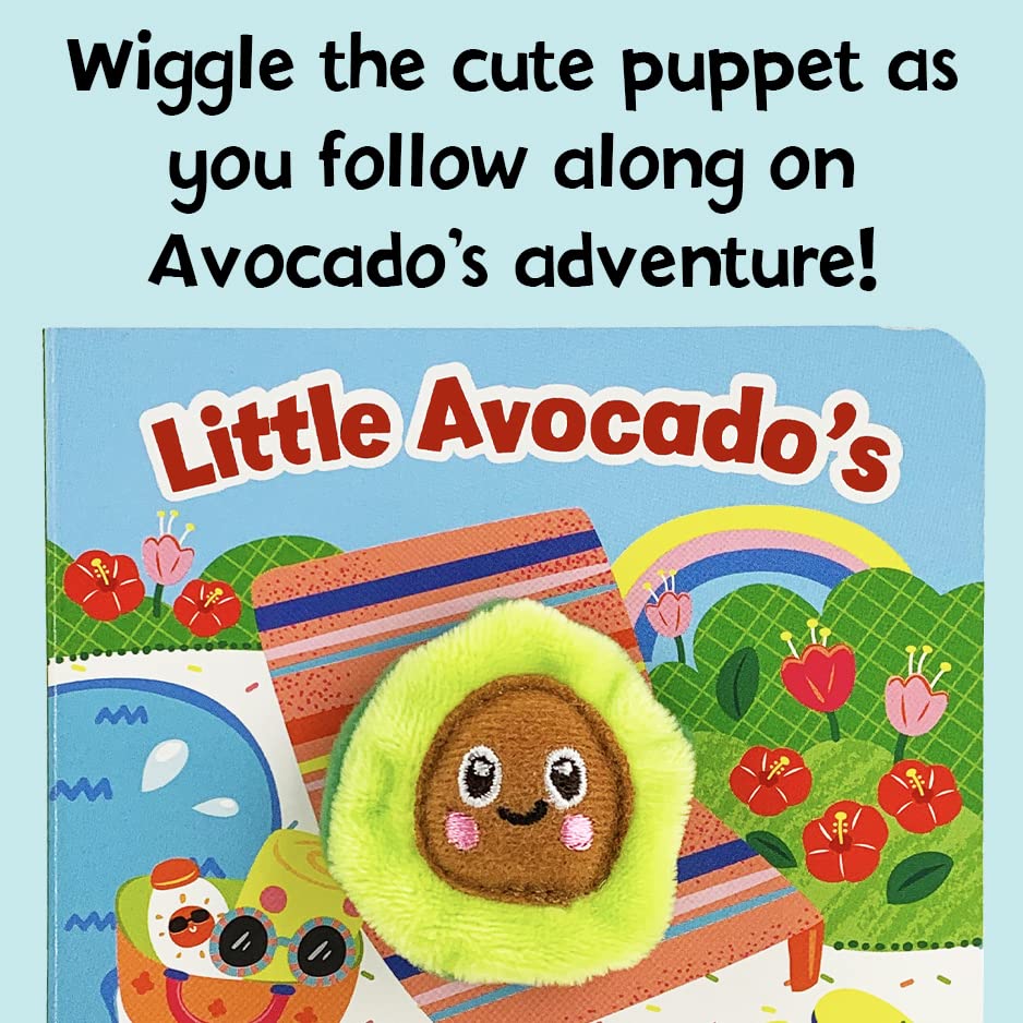 Little Avocado's Big Adventure Finger Puppet Board Book, Ages 1-4