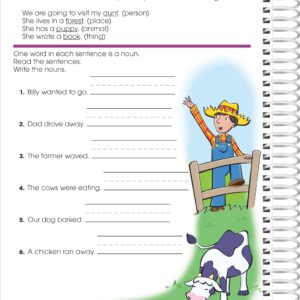 School Zone - Big First Grade Workbook - 320 Spiral Pages, Ages 6 to 7, 1st Grade, Reading, Parts of Speech, Basic Math, Word Problems, Time, Money, Fractions, and More (Big Spiral Bound Workbooks)