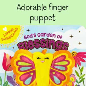 God's Garden of Blessings - Finger Puppet Board Book for Easter Basket Stuffer, Christmas, Baptisms, Birthdays Ages 0-4 (Little Sunbeams)