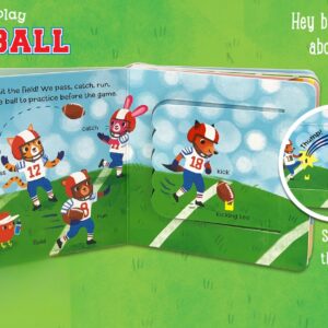 Let's Play Football! A Lift-a-Flap Board Book for Babies and Toddlers, Ages 1-4 (Chunky Lift-A-Flap Board Book)