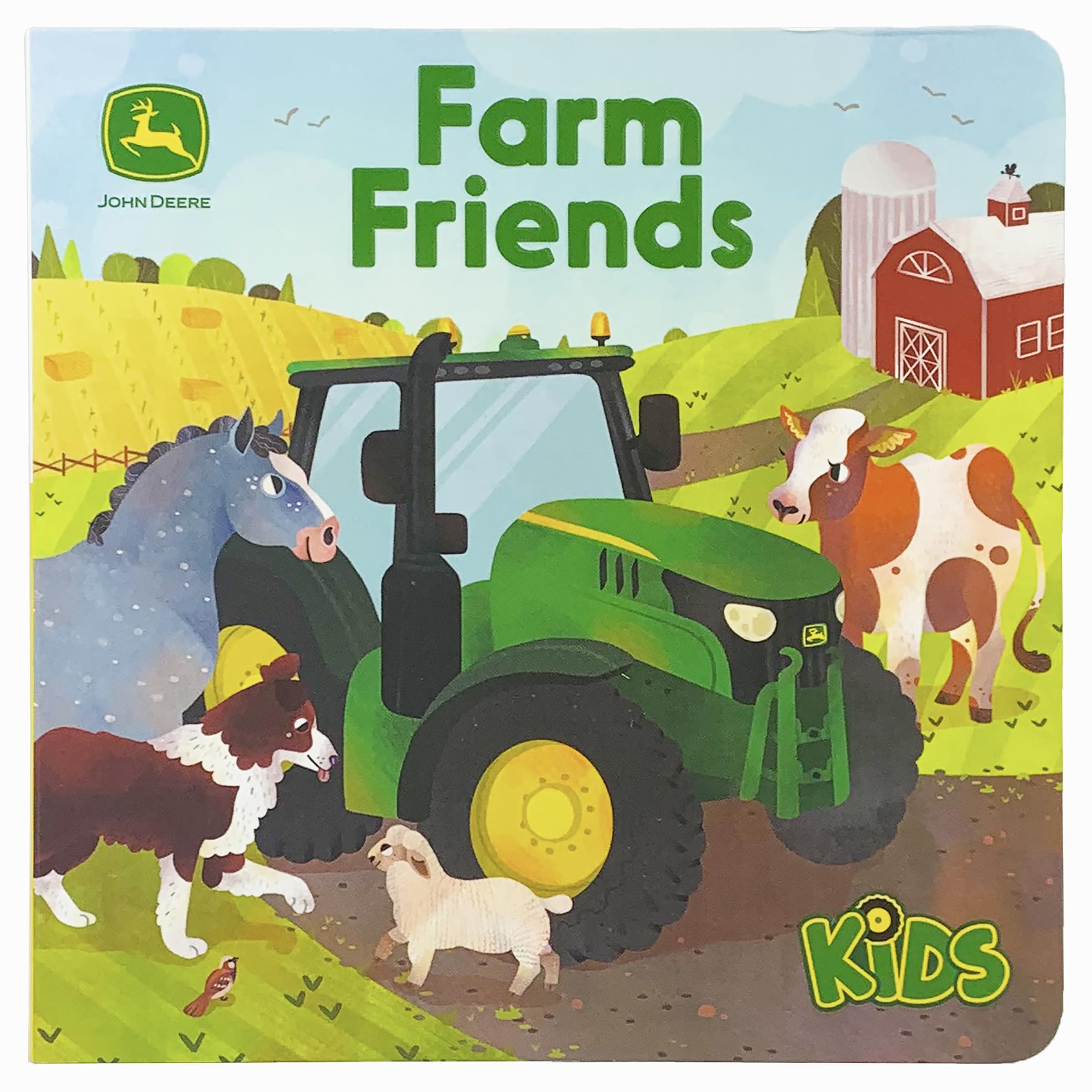 John Deere Kids Farm Friends Lift-a-Flap Board Book - Busy Tractor Helps Its Friends on the Farm