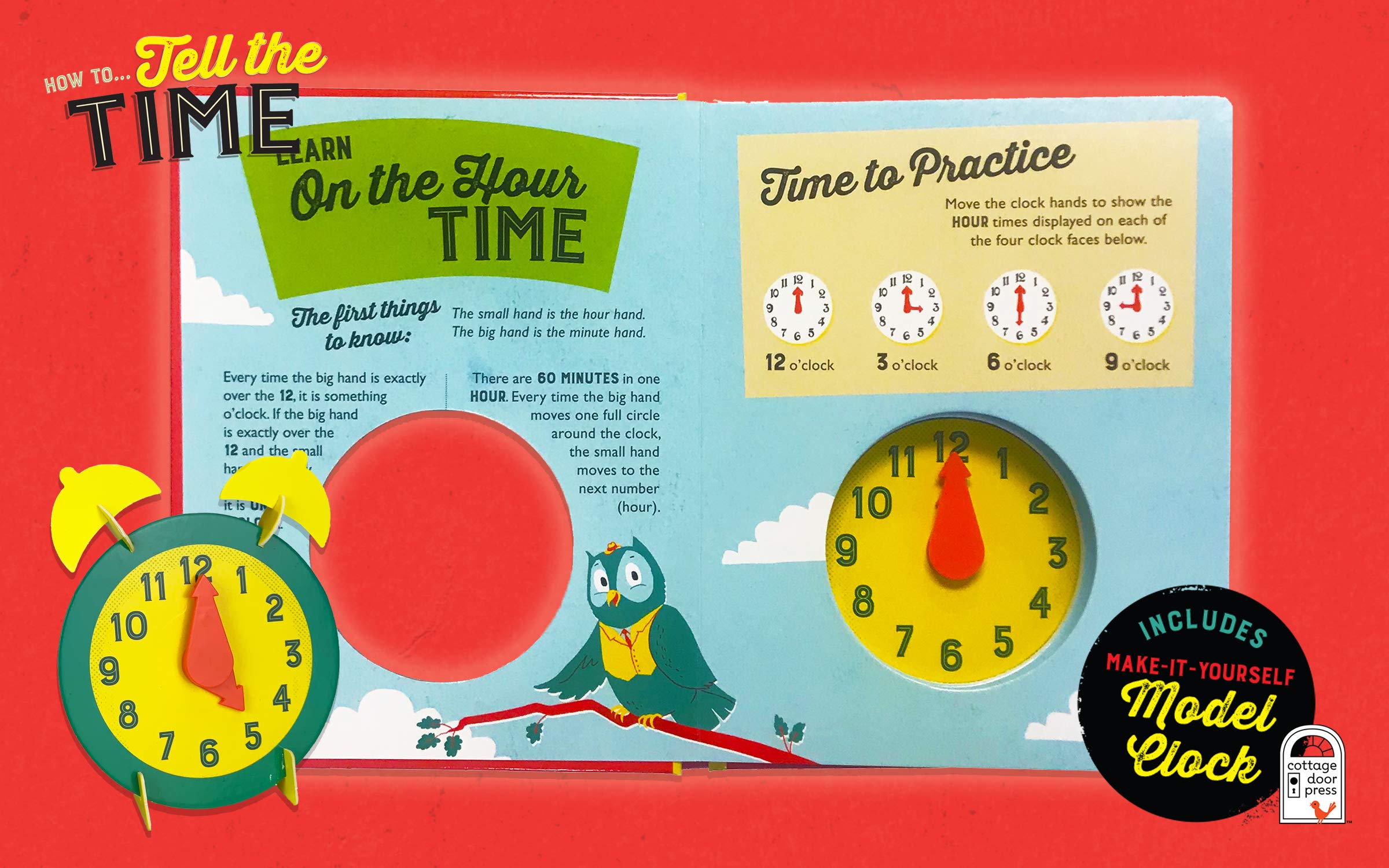 2-Pack How To... Board Books - How to Tie Your Shoes & How To Tell Time, Interactive Educational Bundled Set, Ages 3-9