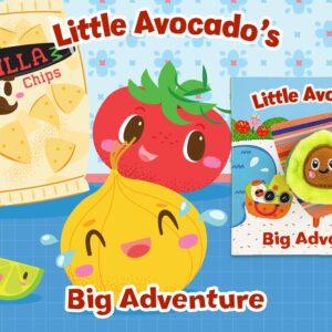 Little Avocado's Big Adventure Finger Puppet Board Book, Ages 1-4