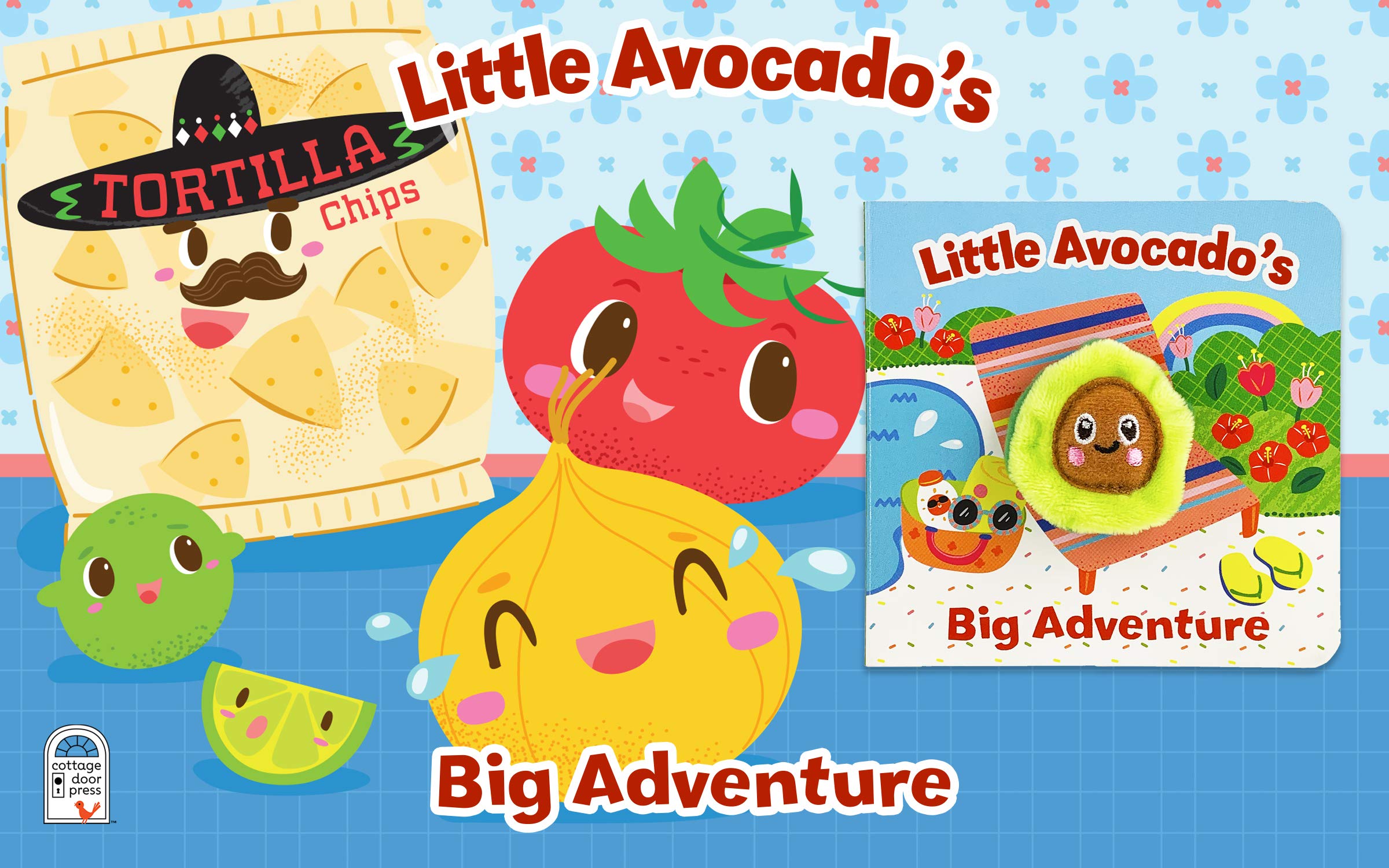 Little Avocado's Big Adventure Finger Puppet Board Book, Ages 1-4