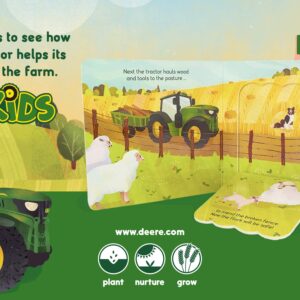 John Deere Kids Farm Friends Lift-a-Flap Board Book - Busy Tractor Helps Its Friends on the Farm