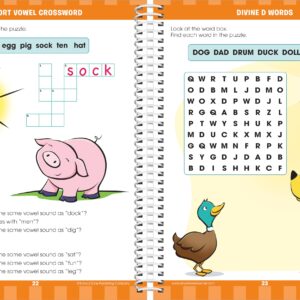 School Zone - Big First Grade Workbook - 320 Spiral Pages, Ages 6 to 7, 1st Grade, Reading, Parts of Speech, Basic Math, Word Problems, Time, Money, Fractions, and More (Big Spiral Bound Workbooks)