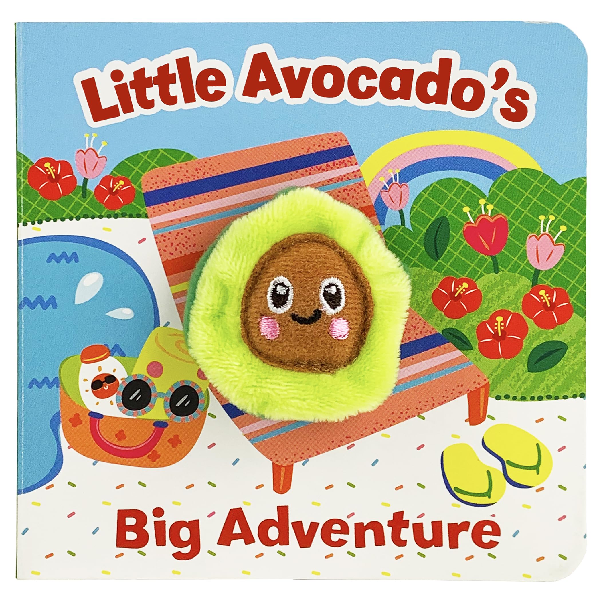 Little Avocado's Big Adventure Finger Puppet Board Book, Ages 1-4