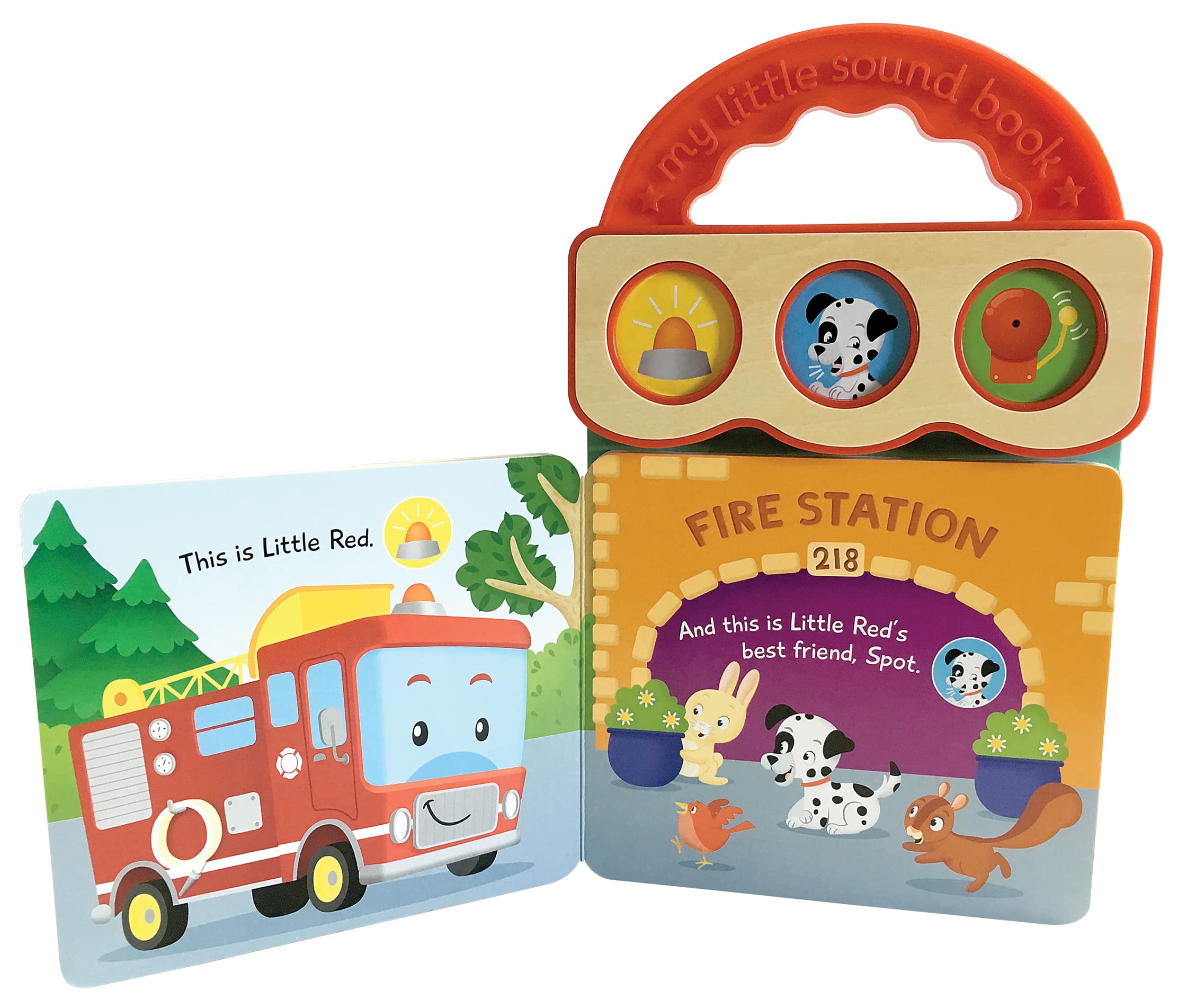 Brave Little Red Engine: 3-Button Fire Truck Sound Board Book for Babies and Toddlers (My Little Sound Book)