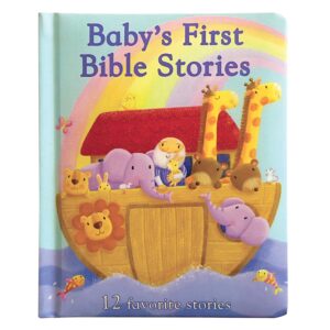 baby's first bible stories padded board book - gift for easter, christmas, communions, newborns, birthdays, beginner bible (little sunbeams)