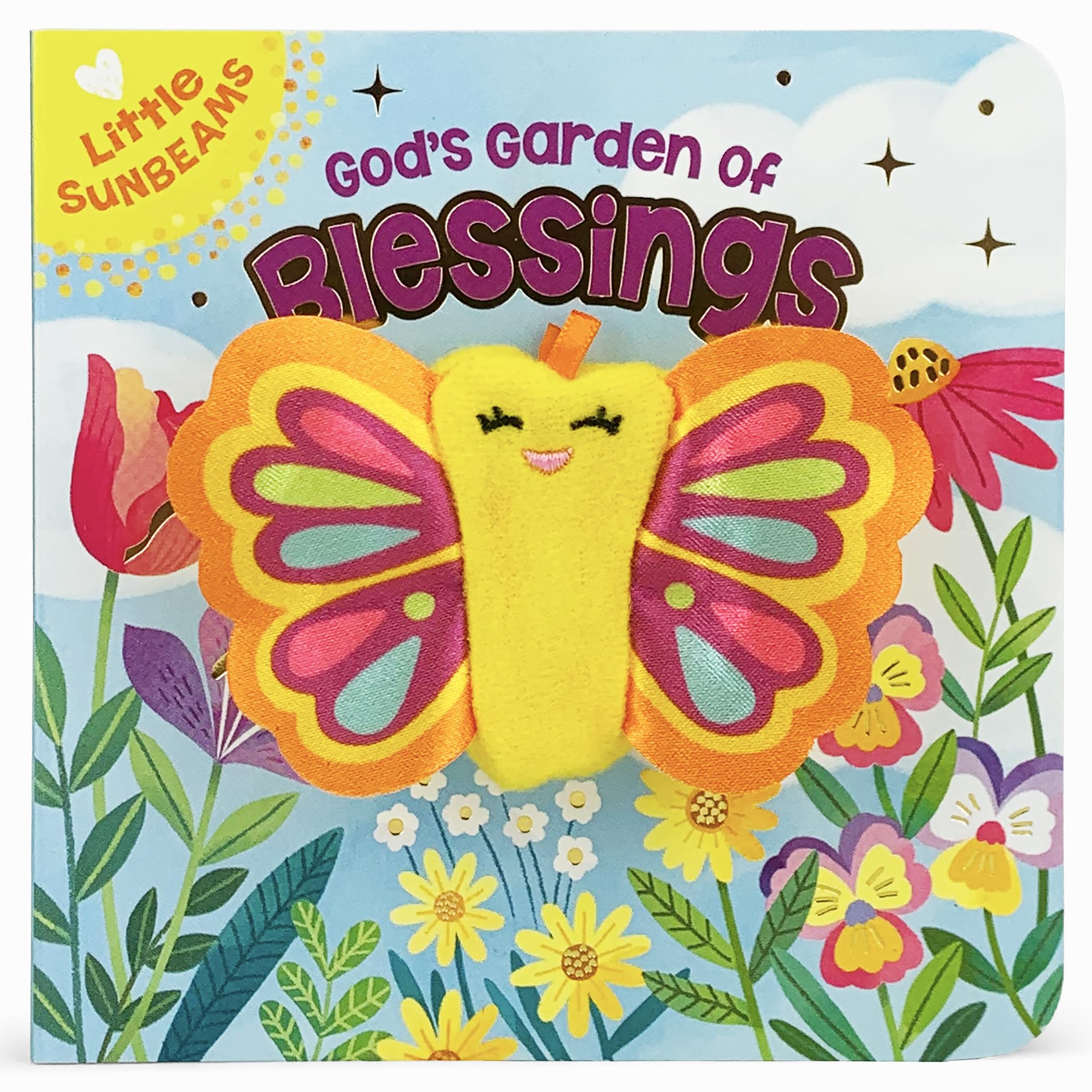 God's Garden of Blessings - Finger Puppet Board Book for Easter Basket Stuffer, Christmas, Baptisms, Birthdays Ages 0-4 (Little Sunbeams)