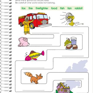 School Zone - Big Spelling 1-3 Workbook - 320 Spiral Pages, Ages 6 to 9, 1st Grade, 2nd Grade, 3rd Grade, Letter Sounds, Consonants, Puzzles, and More (Big Spiral Bound Workbooks)