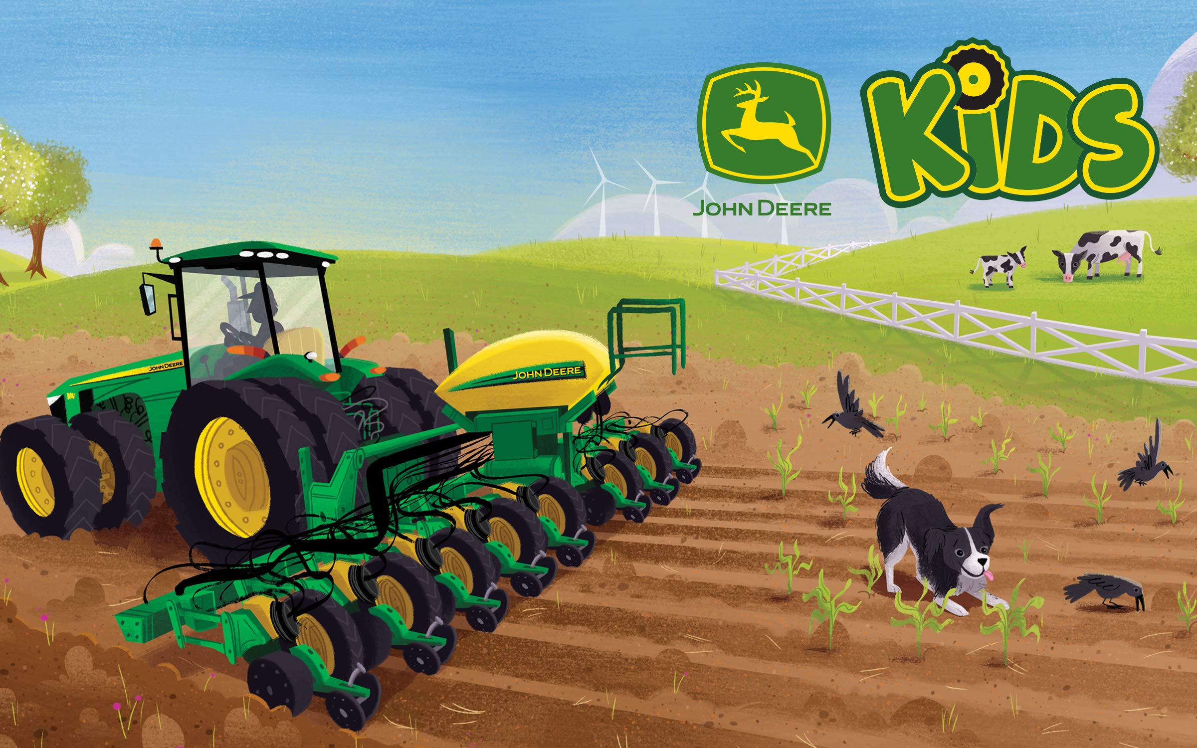 John Deere Kids Farm Friends Lift-a-Flap Board Book - Busy Tractor Helps Its Friends on the Farm