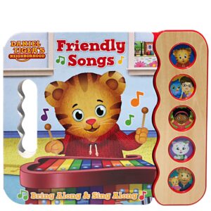 daniel tiger friendly songs: children's 5-button song book - sing and read with daniel tiger and friends (5 button early bird song book)