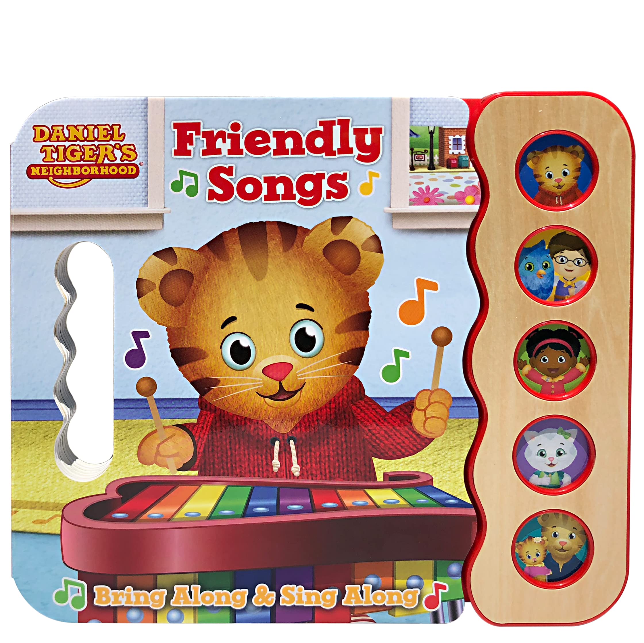 Daniel Tiger Friendly Songs: Children's 5-Button Song Book - Sing and Read with Daniel Tiger and Friends (5 Button Early Bird Song Book)