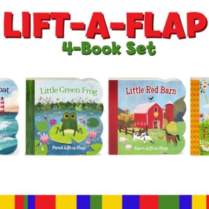 Nature Friends Lift-a-Flap Boxed Set 4-Pack: Little Red Barn, Little Blue Boat, Little Green Frog, and Little Yellow Bee (Chunky Lift a Flap)