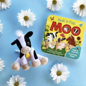 Moo: Peek-a-Flap Children's Board Book