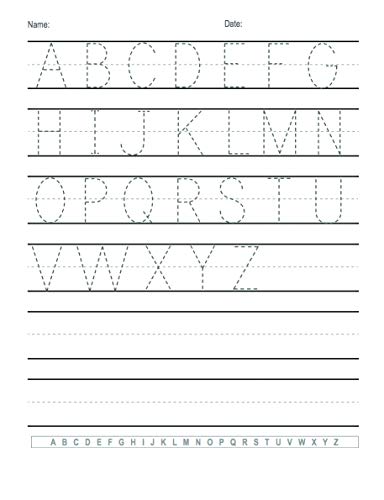 Trace Letters: Alphabet Handwriting Practice workbook for kids: Preschool writing Workbook with Sight words for Pre K, Kindergarten and Kids Ages 3-5. ABC print handwriting book