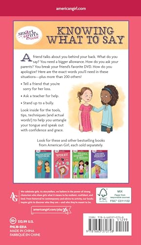 A Smart Girl's Guide: Knowing What to Say: Finding the Words to Fit Any Situation (American Girl® Wellbeing)