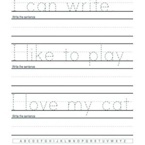 Trace Letters: Alphabet Handwriting Practice workbook for kids: Preschool writing Workbook with Sight words for Pre K, Kindergarten and Kids Ages 3-5. ABC print handwriting book