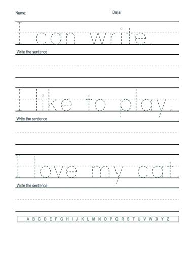 Trace Letters: Alphabet Handwriting Practice workbook for kids: Preschool writing Workbook with Sight words for Pre K, Kindergarten and Kids Ages 3-5. ABC print handwriting book