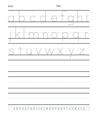 Trace Letters: Alphabet Handwriting Practice workbook for kids: Preschool writing Workbook with Sight words for Pre K, Kindergarten and Kids Ages 3-5. ABC print handwriting book