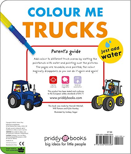 Color Me: Trucks: Paint the Pictures Again and Again!