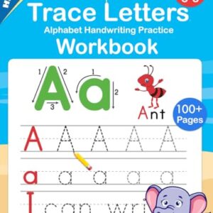 Trace Letters: Alphabet Handwriting Practice workbook for kids: Preschool writing Workbook with Sight words for Pre K, Kindergarten and Kids Ages 3-5. ABC print handwriting book