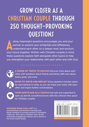 Before We Marry: A Journal for Christian Couples: 250 Questions for Couples to Grow Together In Faith