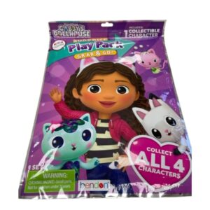 gabby's dollhouse suprise play pack grab & go - includes 1 collectible character - coloring book, sticker sheets, and more!