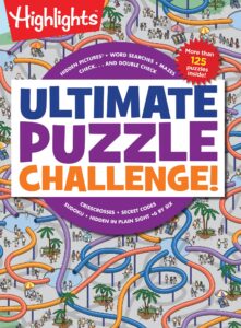 ultimate puzzle challenge!: 125+ brain puzzles for kids, hidden pictures, mazes, sudoku, word searches, logic puzzles and more, kids activity book for super solvers (highlights jumbo books & pads)