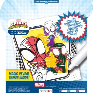 Marvel Spidey and His Amazing Friends 20 Page Imagine Ink Magic Pictures Coloring Book with 1 Mess Free Marker