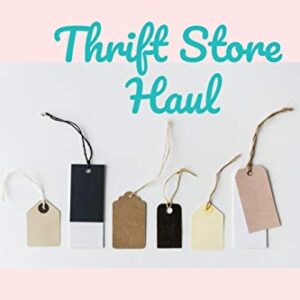 Thrift Store Haul: A lined journal for tracking your thrifting and thrift store finds with space for writing store name, date, purchases and prices