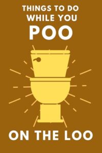 things to do while you poo on the loo: activity book with funny facts, bathroom jokes, poop puzzles, sudoku & much more. perfect gag gift.