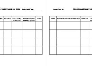 Vehicle Maintenance Log Book: Simple Vehicle Repair and Maintenance Book