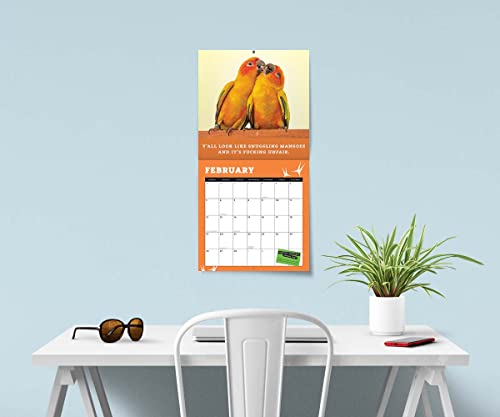 2023 Too F*cking Cute Animals Wall Calendar: A Year of D*mn Adorable Animals (Funny Monthly Calendar & White Elephant Gag Gift for Animal Lovers)