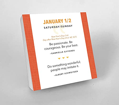 2022 Great Quotes From Great Leaders Boxed Calendar: 365 Inspirational Quotes From Leaders Who Shaped the World (Daily Calendar, Desk Gift for Him, Office Gift for Her)