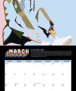 2023 Queer All Year Wall Calendar: Inspiring LGBTQ+ Icons to Celebrate Pride Every Day (17-Month Art Gift)