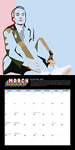 2023 Queer All Year Wall Calendar: Inspiring LGBTQ+ Icons to Celebrate Pride Every Day (17-Month Art Gift)