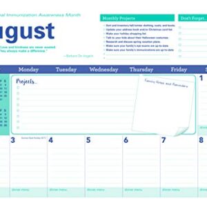 Amy Knapp's Big Grid Family Organizer Wall Calendar: 17-Month Giant Fridge Calendar for Mom with 225+ Stickers (Hanging Family Plan Calendar, Aug 2020 - Dec 2021)