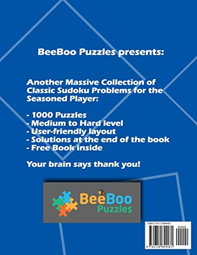 Big Book of Sudoku - Medium to Hard - 1000 Puzzles: Huge Bargain Collection of 1000 Puzzles and Solutions, Medium to Hard Level, Tons of Challenge for your Brain!