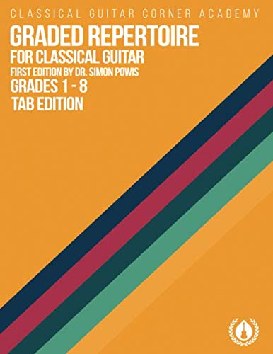 Graded Repertoire for Classical Guitar TAB Edition: Progressive Pieces from Beginner to Advanced