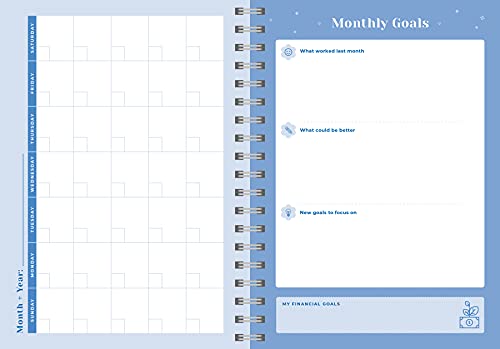 Stress Less, Spend Less Budget Planner: A 52-Week Financial Wellness Undated Organizer for Mindful Money Management